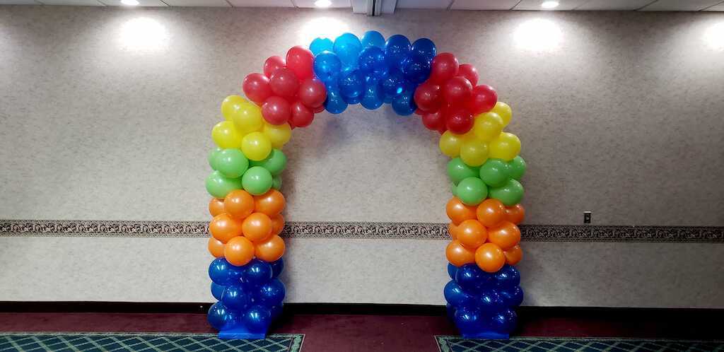 Multi Prime Colored Arch - Balloons By Design