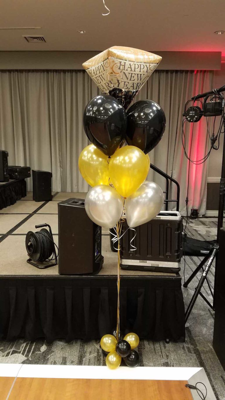 New Years Bouquet Triangle - Balloons By Design